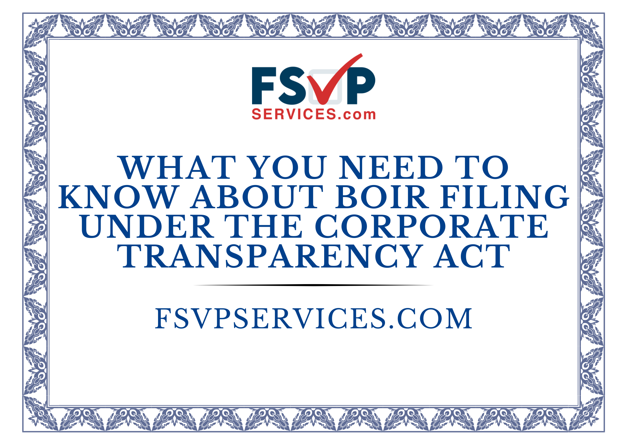 What You Need to Know About BOIR Filing Under the Corporate ...